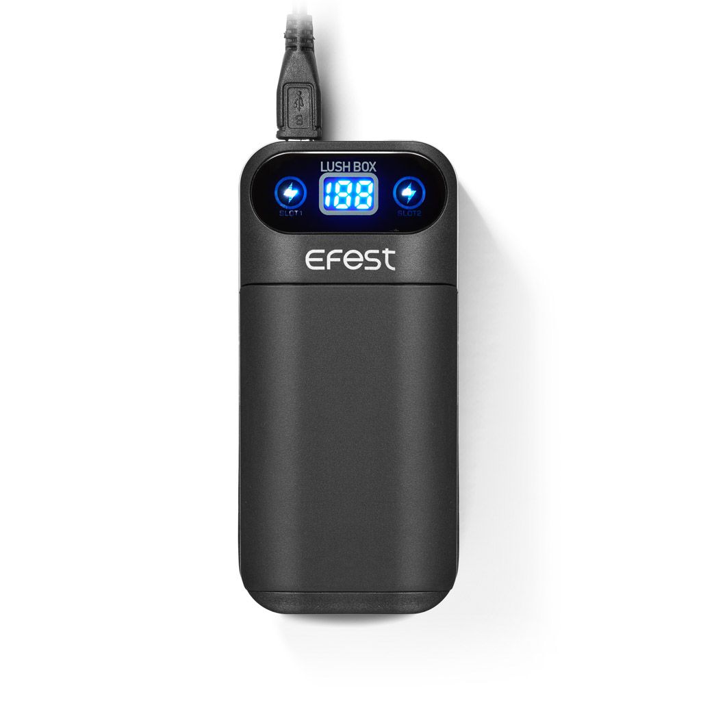 Efest Lush Box Dual 18650 Vape Battery Charger | Buy Online | Vape Green